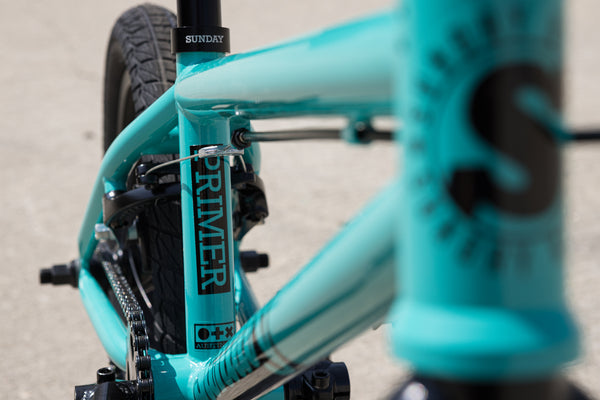 Sunday Primer 16" (Gloss Turquoise with 16.5" tt) | Sunday Bikes