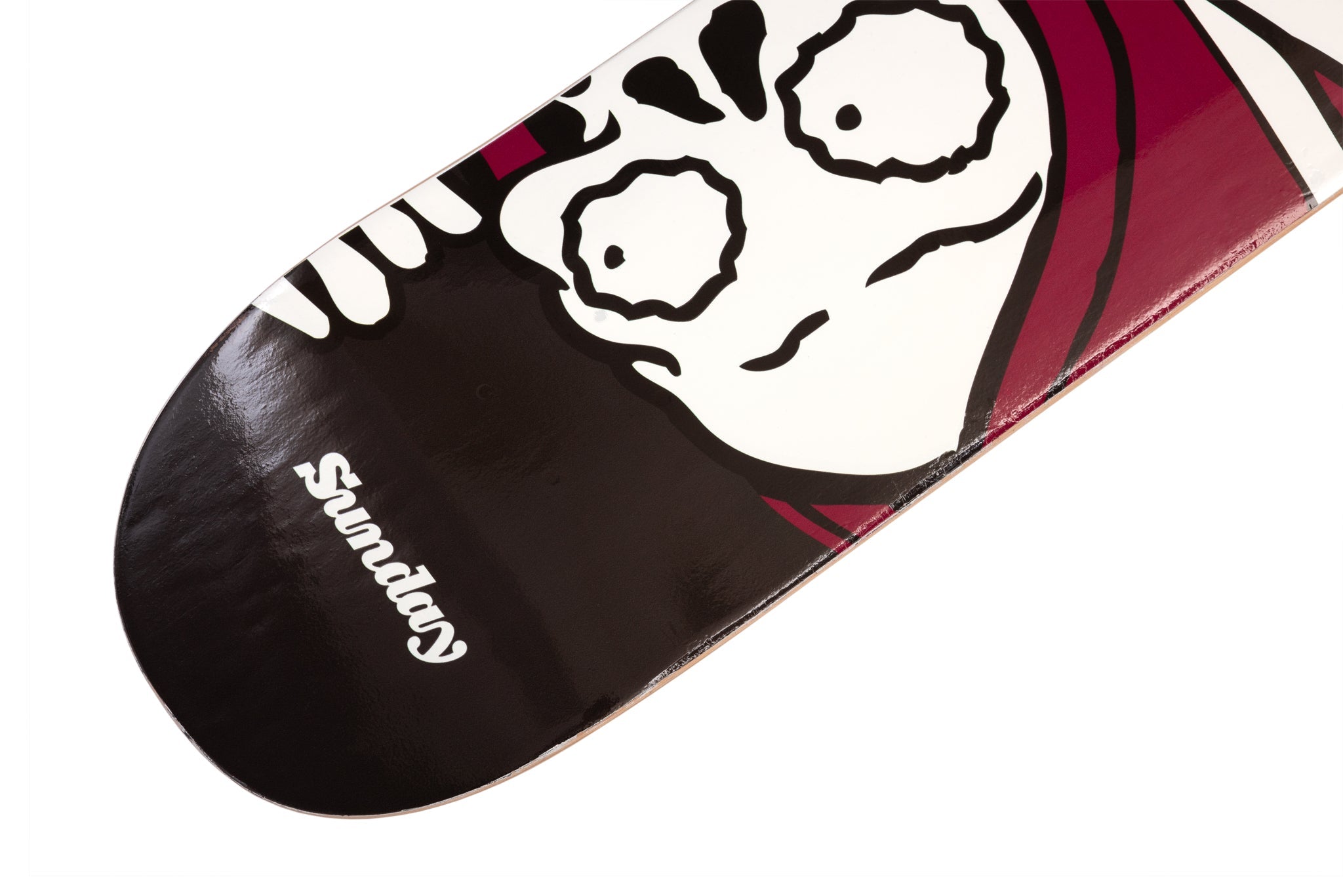 Sunday Creepy Sweeper 8.5" Skateboard Deck (Limited Edition Black/Purp ...