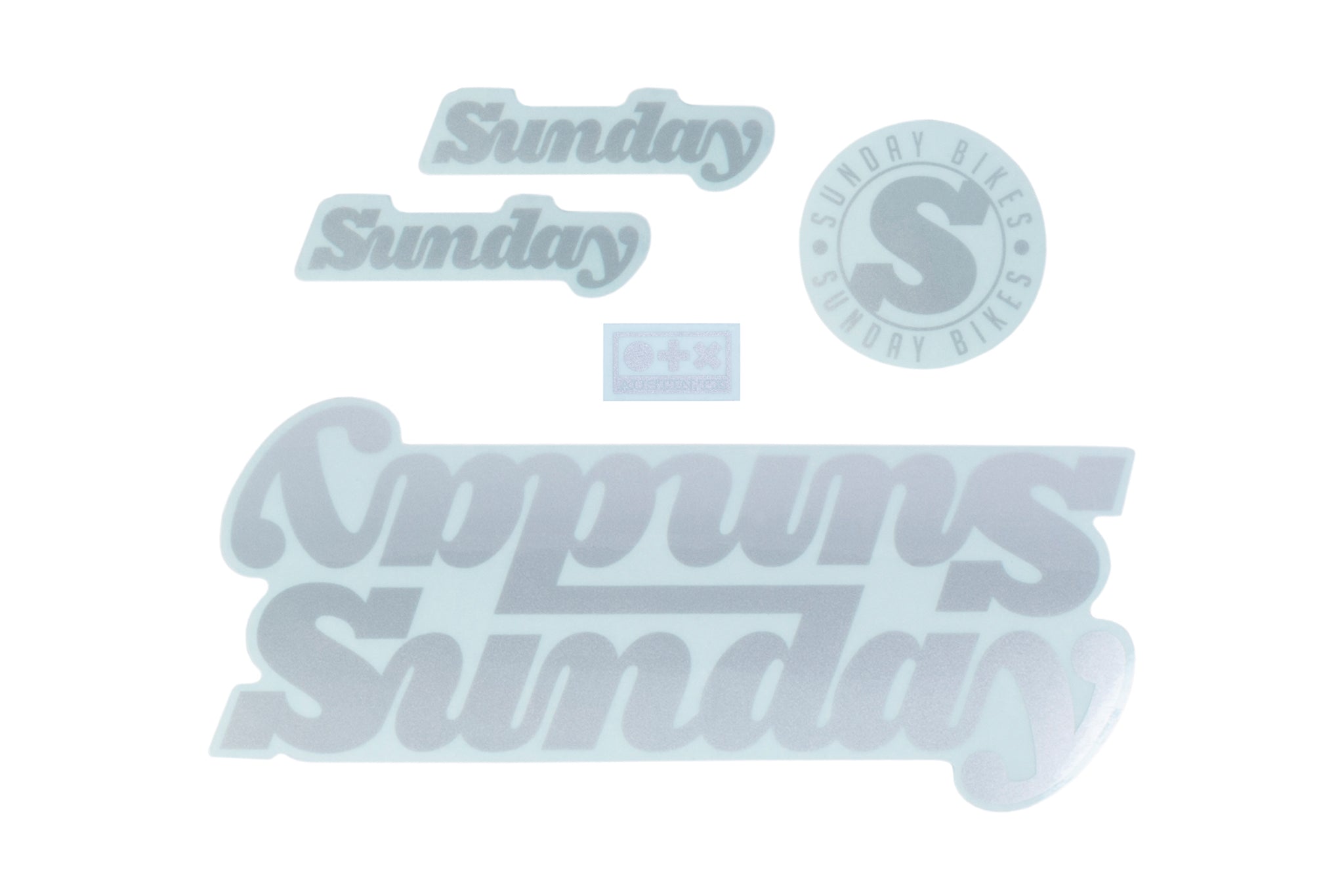 Sunday Completes Bike Stickers (Silver) | Sunday Bikes